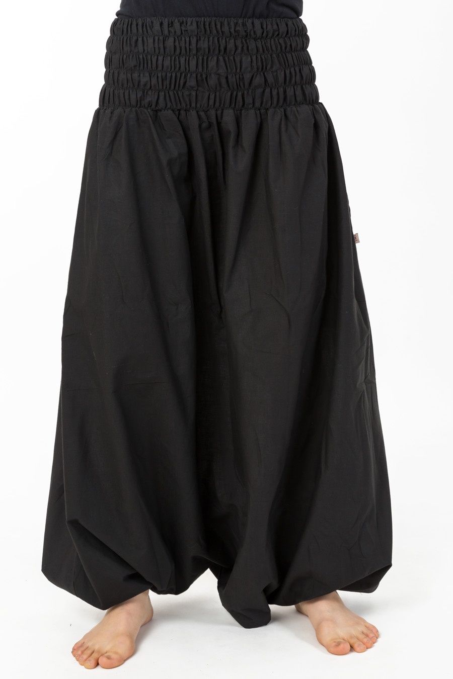 K1915B2 Ethnic saroual large mixed size soft black cotton